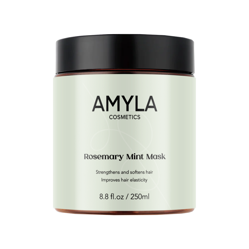 Rosemary Mint Strengthening Hair Mask – Amyla Cosmetics